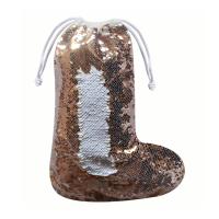 China Sublimation Christmas Stockings Custom Printing Logo Sublimation Sequin Stocking for sale
