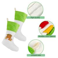 China Blank Patchwork Color Sublimation Christmas Stockings For Christmas Eve And Holiday Ornaments for sale
