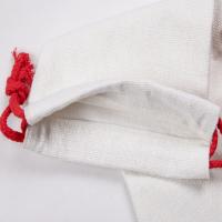 China Sublimation Christmas Decorations White Linen Christmas Stocking Sublimation Blanks for sale