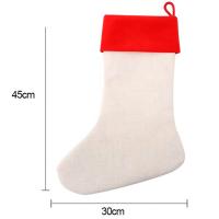 China Christmas Tree Decoration Sublimation Blank Christmas Stockings Tree Ornaments for sale