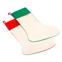 China Christmas Tree Decoration Sublimation Blank Christmas Stockings Tree Ornaments for sale