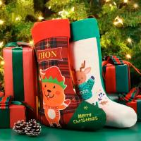 China Christmas Tree Decoration Sublimation Blank Christmas Stockings Tree Ornaments for sale
