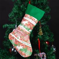 China Christmas Tree Decoration Sublimation Blank Christmas Stockings Tree Ornaments for sale