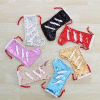 China OEM Custom Sublimation Sequin Christmas Stocking Blanks Sublimation Christmas Decorations for sale