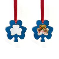 China Sublimation Christmas Gift Ideas Christmas Tree Pendant Customized Photo Christmas Ornaments for sale