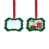 China Custom Sublimation Blank Christmas Ornament Polygon Hanging Christmas Tree Ornament Decorations Pendant for sale