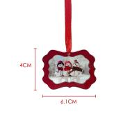 China Custom Sublimation Blank Christmas Ornament Polygon Hanging Christmas Tree Ornament Decorations Pendant for sale
