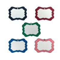 China Custom Sublimation Blank Christmas Ornament Polygon Hanging Christmas Tree Ornament Decorations Pendant for sale