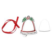 China Sublimation Christmas Tree Ornaments Bell Shape Christmas Ornament Sublimation Blanks for sale