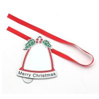 China Sublimation Christmas Tree Ornaments Bell Shape Christmas Ornament Sublimation Blanks for sale