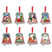 China Sublimation Christmas Tree Ornaments Bell Shape Christmas Ornament Sublimation Blanks for sale