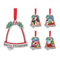 China Sublimation Christmas Tree Ornaments Bell Shape Christmas Ornament Sublimation Blanks for sale