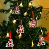 China Sublimation Christmas Hanging Ornaments Metal Pendant For Christmas Tree Decoration for sale