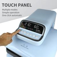 China Intelligent Touch Panel Heat Transfer Machine Auto Press Auto Release Heat Press Printer With Pull Out Skateboard for sale