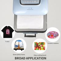 China Intelligent Touch Panel Heat Transfer Machine Auto Press Auto Release Heat Press Printer With Pull Out Skateboard for sale