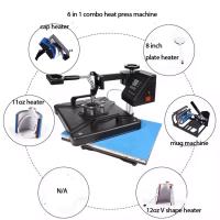 China Multifunctional Combo Heat Press 8 in 1 for sale
