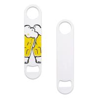 China Custom Metal Bottle Openers Sublimation Blank Brushed Metal Stainless Steel Beer Bottle Opener Souvenirs With Your Logo for sale