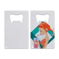 China Custom Metal Bottle Openers Sublimation Blank Brushed Metal Stainless Steel Beer Bottle Opener Souvenirs With Your Logo for sale