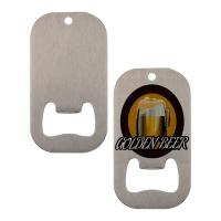 China Custom Metal Bottle Openers Sublimation Blank Brushed Metal Stainless Steel Beer Bottle Opener Souvenirs With Your Logo for sale