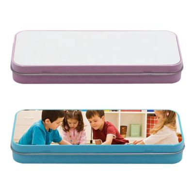 China Custom Sublimation Pencil Case Children Sublimation Pencil Case Tin Box With Aluminum Sheet for sale