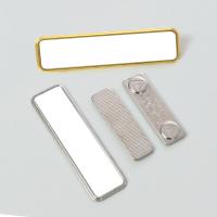 China Reusable Blank Sublimation Name Badge Magnetic Name Tags Custom Logo for sale