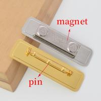 China Reusable Blank Sublimation Name Badge Magnetic Name Tags Custom Logo for sale