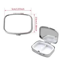 China Round Metal Sublimation Pill Box With Aluminum Insert for sale
