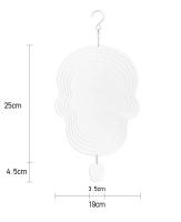China Sublimation Wind Spinner Blanks Personalized Custom Printed Aluminum Hanging Garden Christmas Decoration Wind Chimes for sale