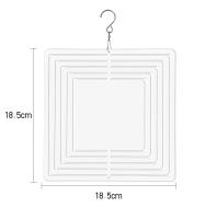 China Sublimation Wind Spinner Blanks Personalized Custom Printed Aluminum Hanging Garden Christmas Decoration Wind Chimes for sale
