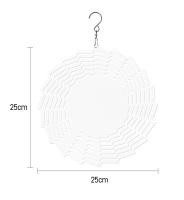 China Sublimation Wind Spinner Blanks Personalized Custom Printed Aluminum Hanging Garden Christmas Decoration Wind Chimes for sale