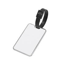 China Metal Sublimation Luggage Tag Personalized Gift Blank Custom Luggage Tag for sale