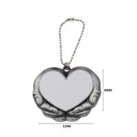 China Custom Logo Car Hanging Ornament Metal Christmas Angel Wing Ornaments Sublimation Blanks Christmas Decorations for sale