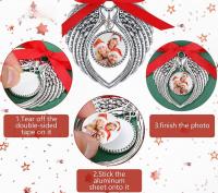 China Sublimation Personalized Gift Metal Sublimation Angel Wing Pendant For Decor And Souvenirs for sale