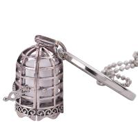 China Double Sided Printable Metal Car Hanging Ornament Blank Pendant With Birdcage Fragrance Sublimation Car Ornament for sale