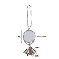 China Custom Bell Pendant Christmas Day Gift Small Pendant Sublimation Metal Bell Ornament for sale