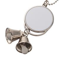 China Custom Bell Pendant Christmas Day Gift Small Pendant Sublimation Metal Bell Ornament for sale