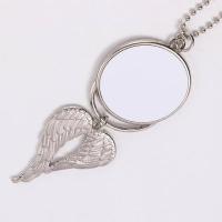 China Sublimation Blank Angel Wing Car Hanger Custom Sublimation Aluminum Christmas Ornament for sale