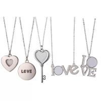 China Personalized Picture Necklace Love Charm Necklace Memorial Necklace With Picture for sale