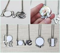 China Personalized Picture Necklace Love Charm Necklace Memorial Necklace With Picture for sale