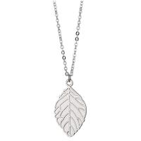 China Custom Metal Love Necklace Unique Sublimation Leaf Pendant Necklace Sublimation Jewelry for sale