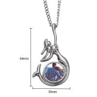 China Personalized Mothers Day Necklace Sublimation Mermaid Snap Button Necklace jewelry for mom for sale
