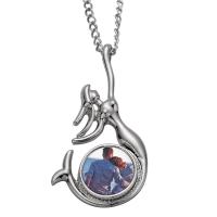 China Personalized Mothers Day Necklace Sublimation Mermaid Snap Button Necklace jewelry for mom for sale