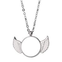 China Personalized Angel Wing Picture Necklace Sublimation Necklace With Wings for sale