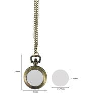 China Personalised Pocket Watches For Sale Sublimation Blank DIY Pocket Watch Chain Necklace Pendant Watch for sale
