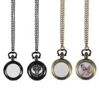 China Personalised Pocket Watches For Sale Sublimation Blank DIY Pocket Watch Chain Necklace Pendant Watch for sale