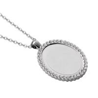 China Jewelry Necklace Souvenir Gift Heart Locket Necklace Sublimation Heart Shaped Diamond Necklace for sale