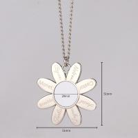 China Sunflower Necklaces Custom Engraved 8 Names Family Sublimation Photo Sunflower Necklace for sale