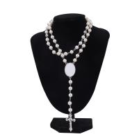 China DIY Photo Insert Sublimation Rosary Beads Necklace Custom Rosary Necklace for sale