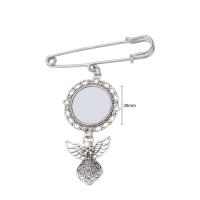 China Customizable Personalized Angel Wings Metal Sublimation Brooch Wings Brooch for sale
