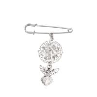 China Customizable Personalized Angel Wings Metal Sublimation Brooch Wings Brooch for sale